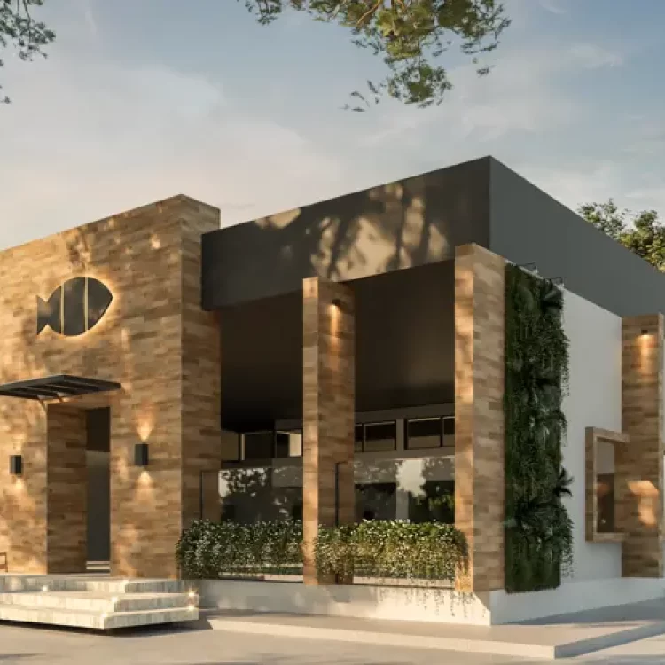 Projeto De Restaurante Rustico