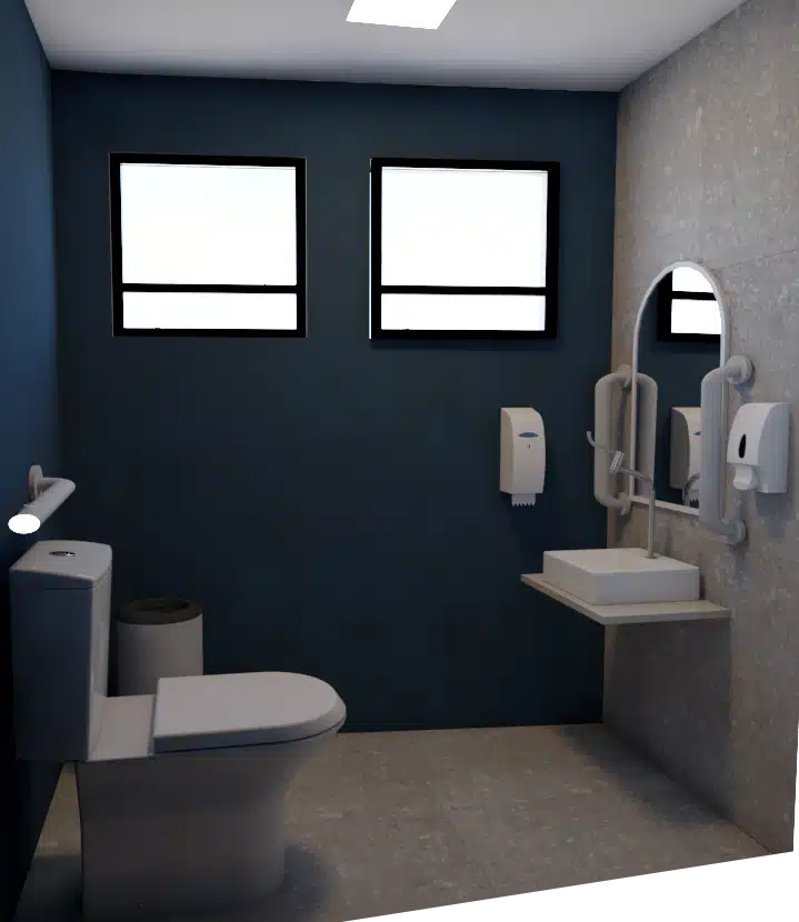 Banheiro comercial: projeto e layout para empresas e lojas